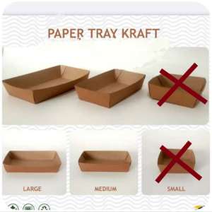 Paper Tray 1 pack 100 pcs - Sinergi Smart Tumbas