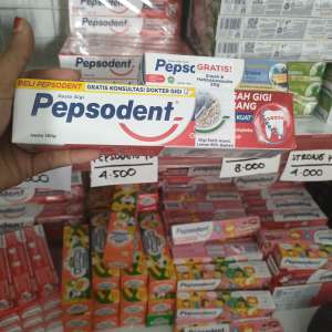 pepsodent odol 190g free siwak mini - Sinergi Smart Tumbas