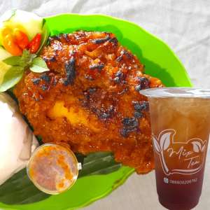 Paket Ayam krisbar Dada saos bakar pedas +nasi+es teh jumbo - Sinergi ...